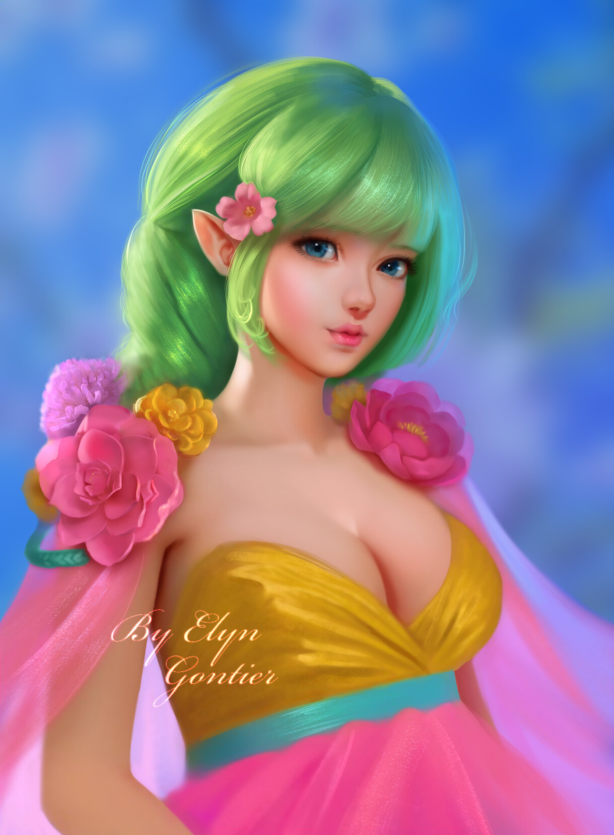 ArtStation - Flower girl