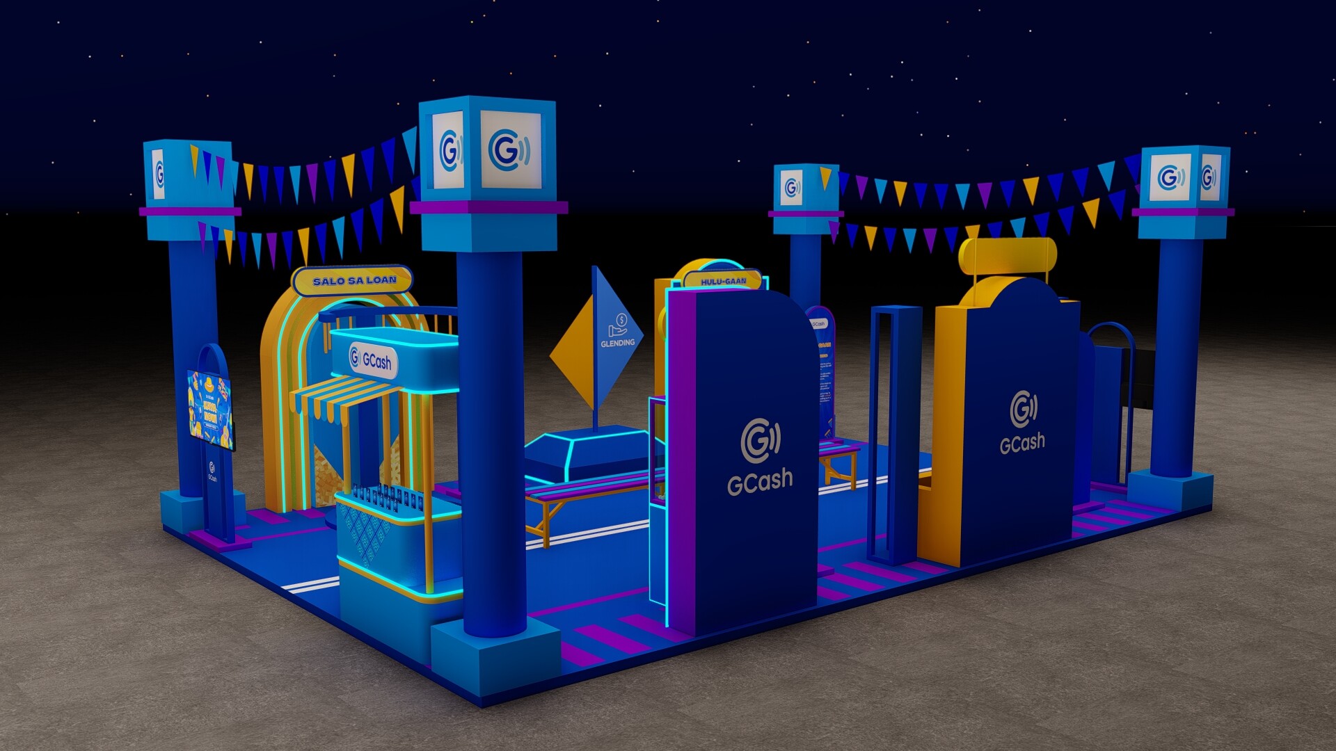 ArtStation - GCash Booth Concept
