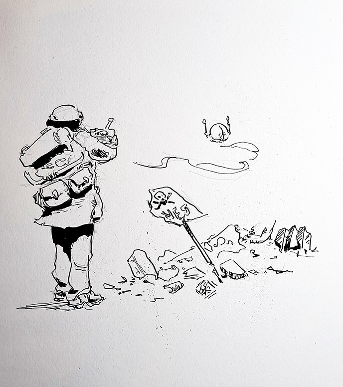 ArtStation - Inktober 2024 day twelve - Remote