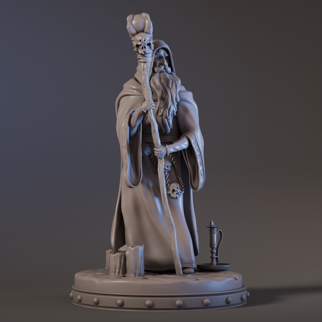 ArtStation - Wizard sculpture
