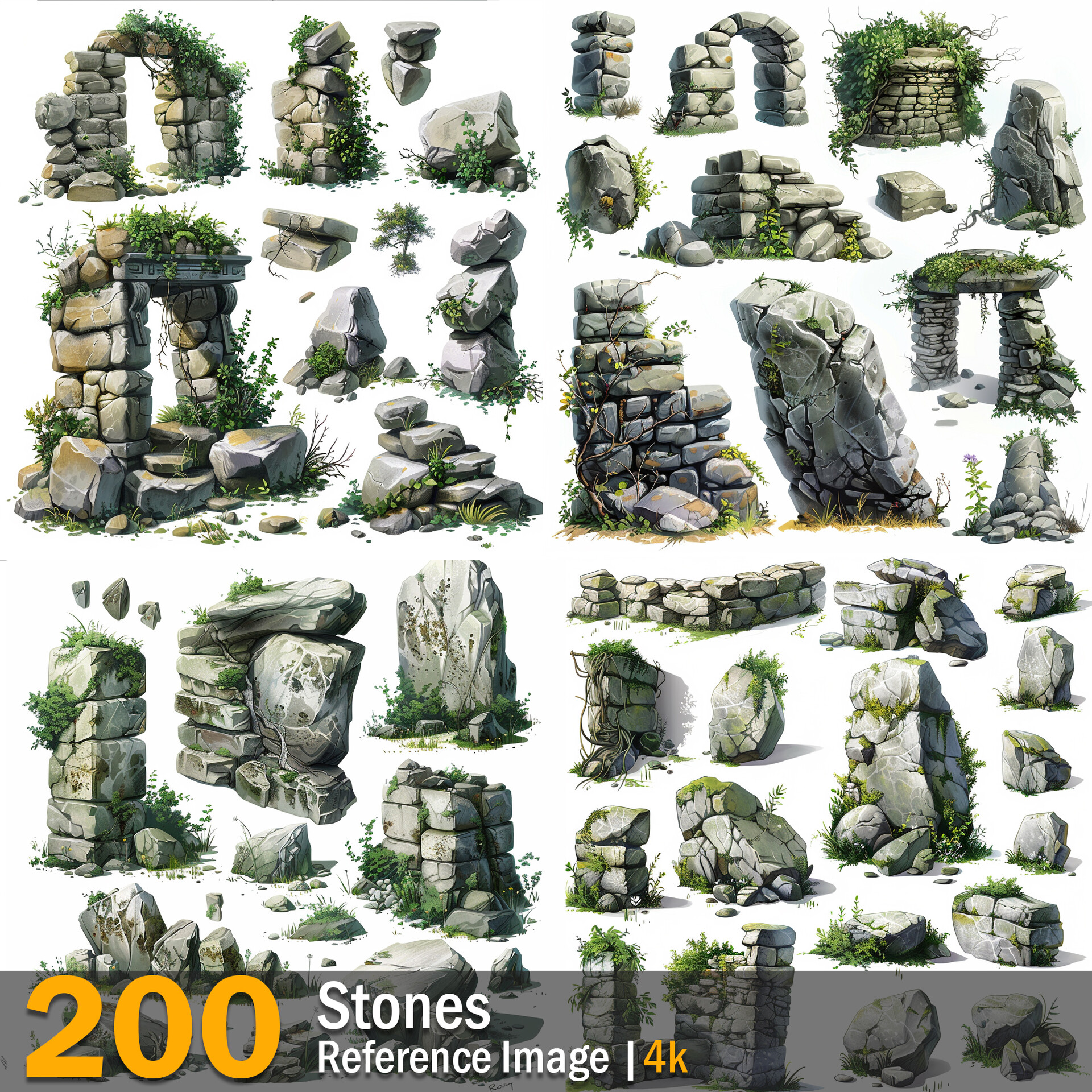 ArtStation - Stones | Reference Images | 4K