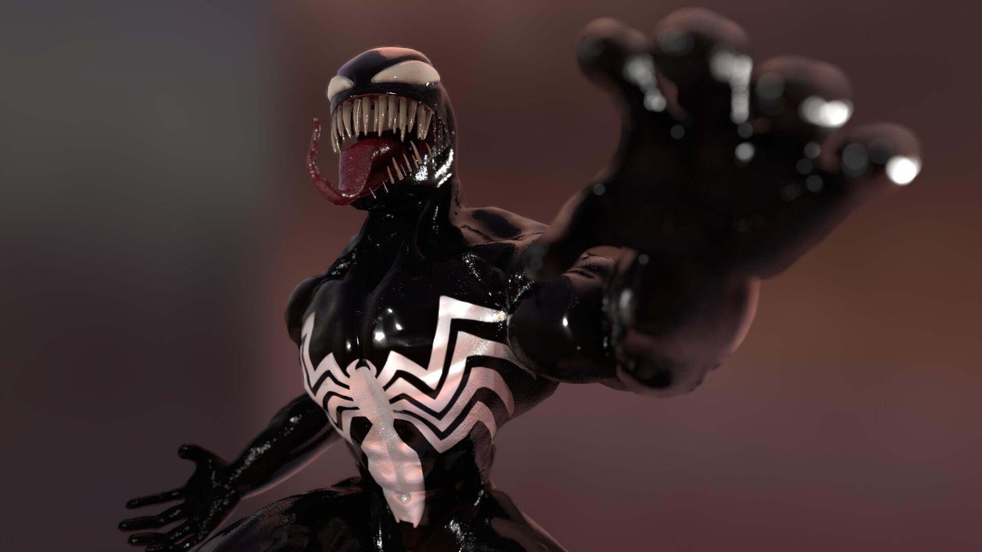 ArtStation - 3D low-poly model of Venom