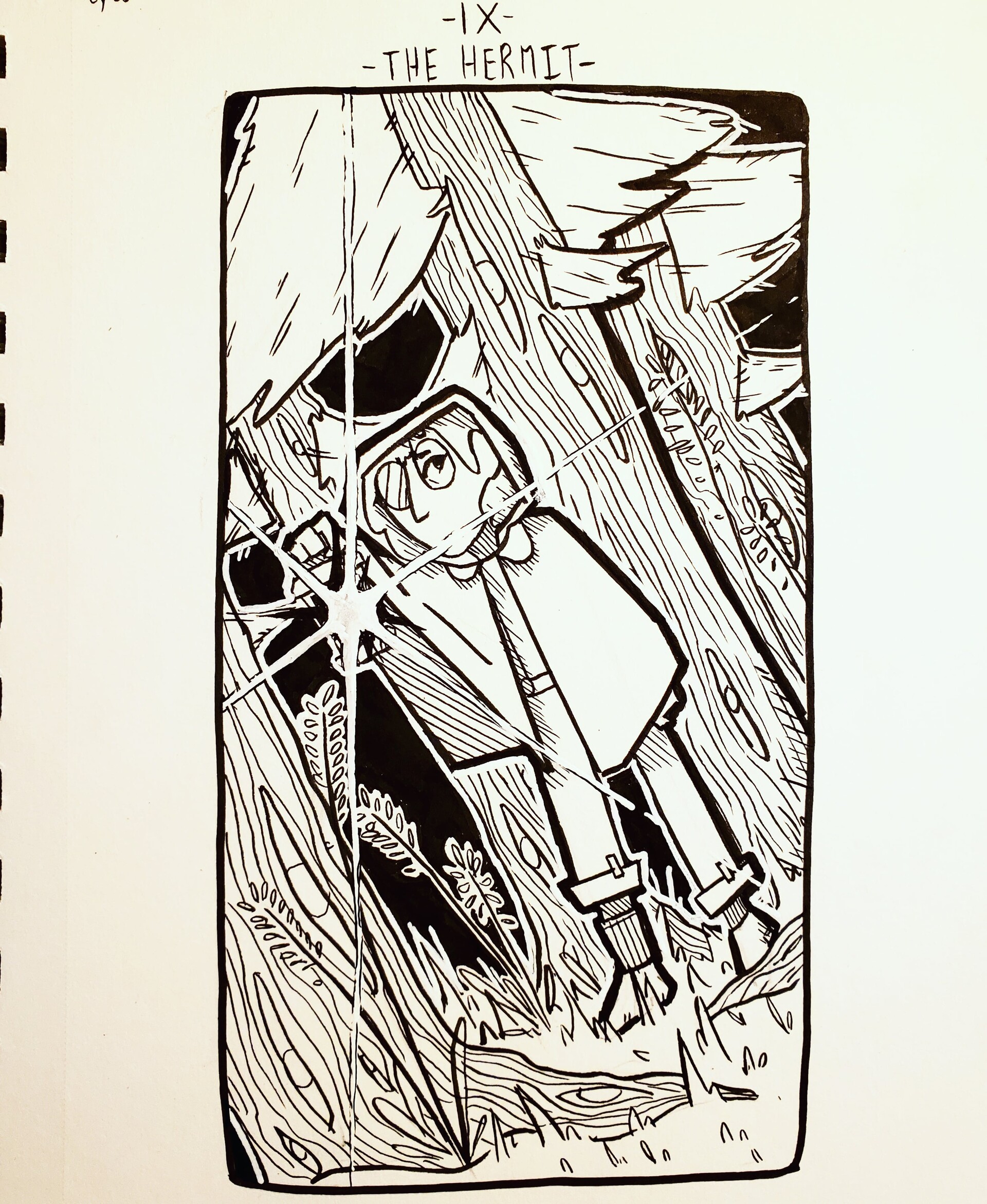ArtStation - The Hermit (Inktober)