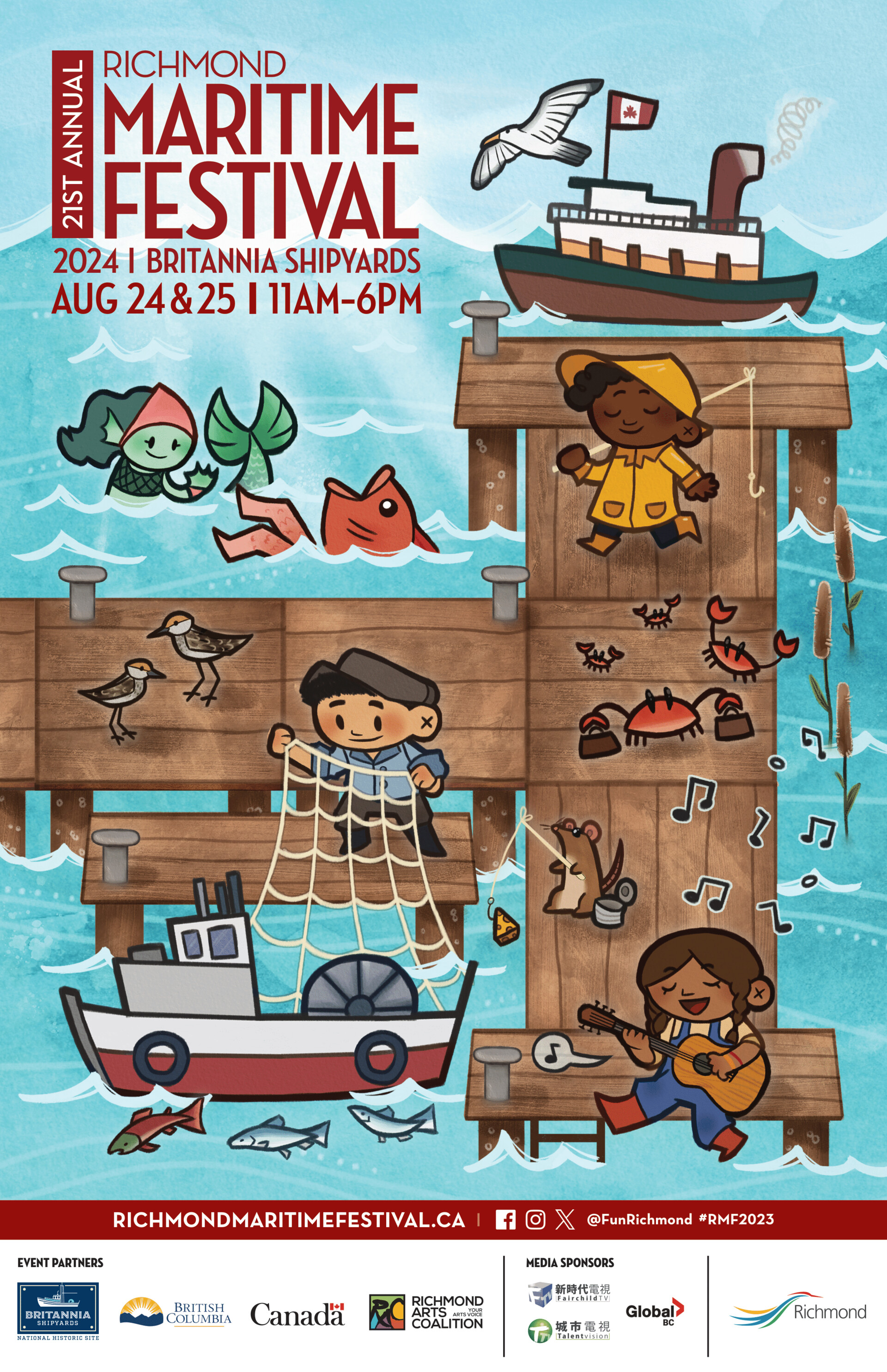 Maya Callaghan - "Storydocks" (Maritime Festival 2024 Poster Design)