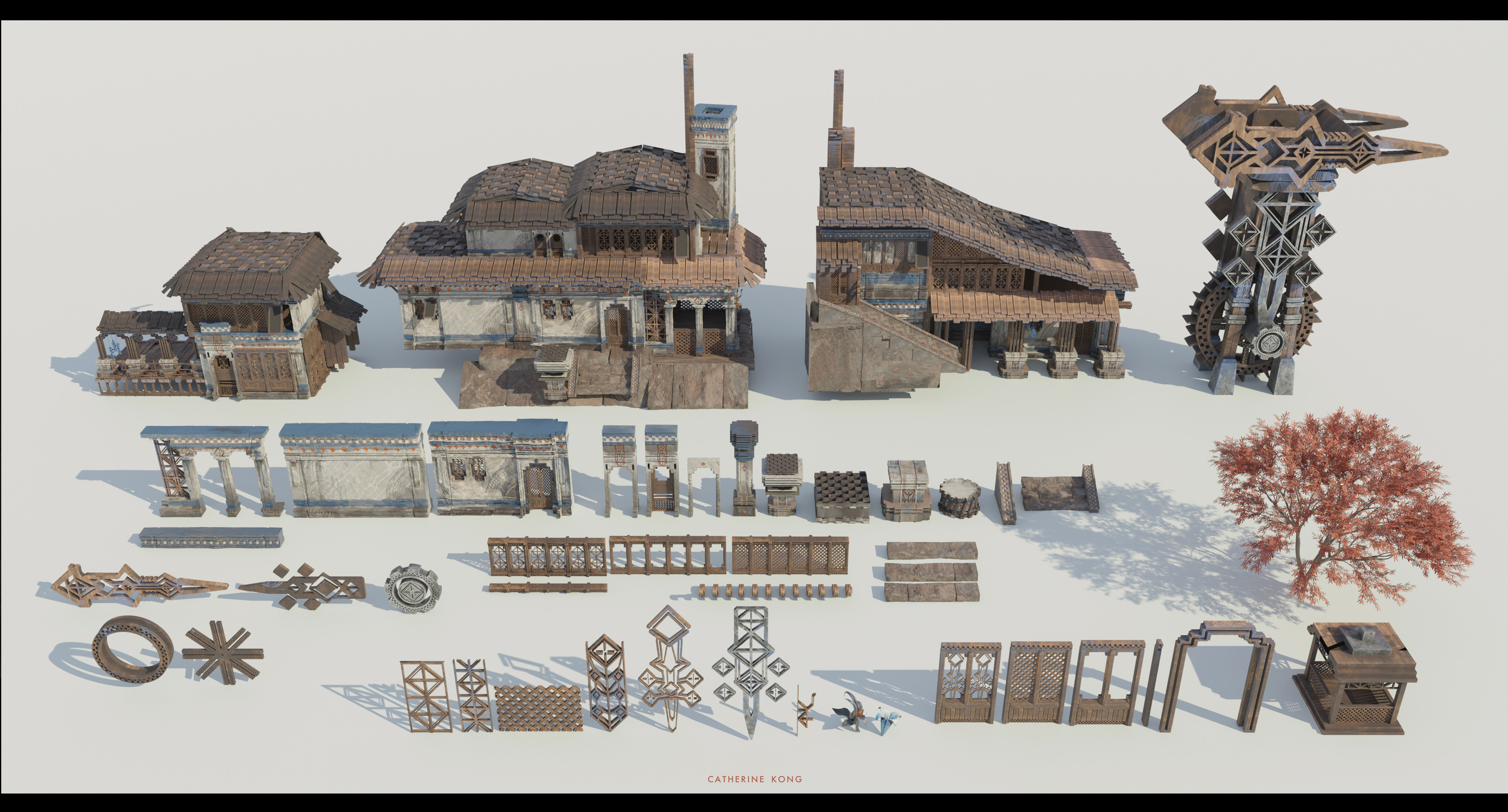 Catherine Kong - Indigo Lilies Pt.2- The Grand Watermill