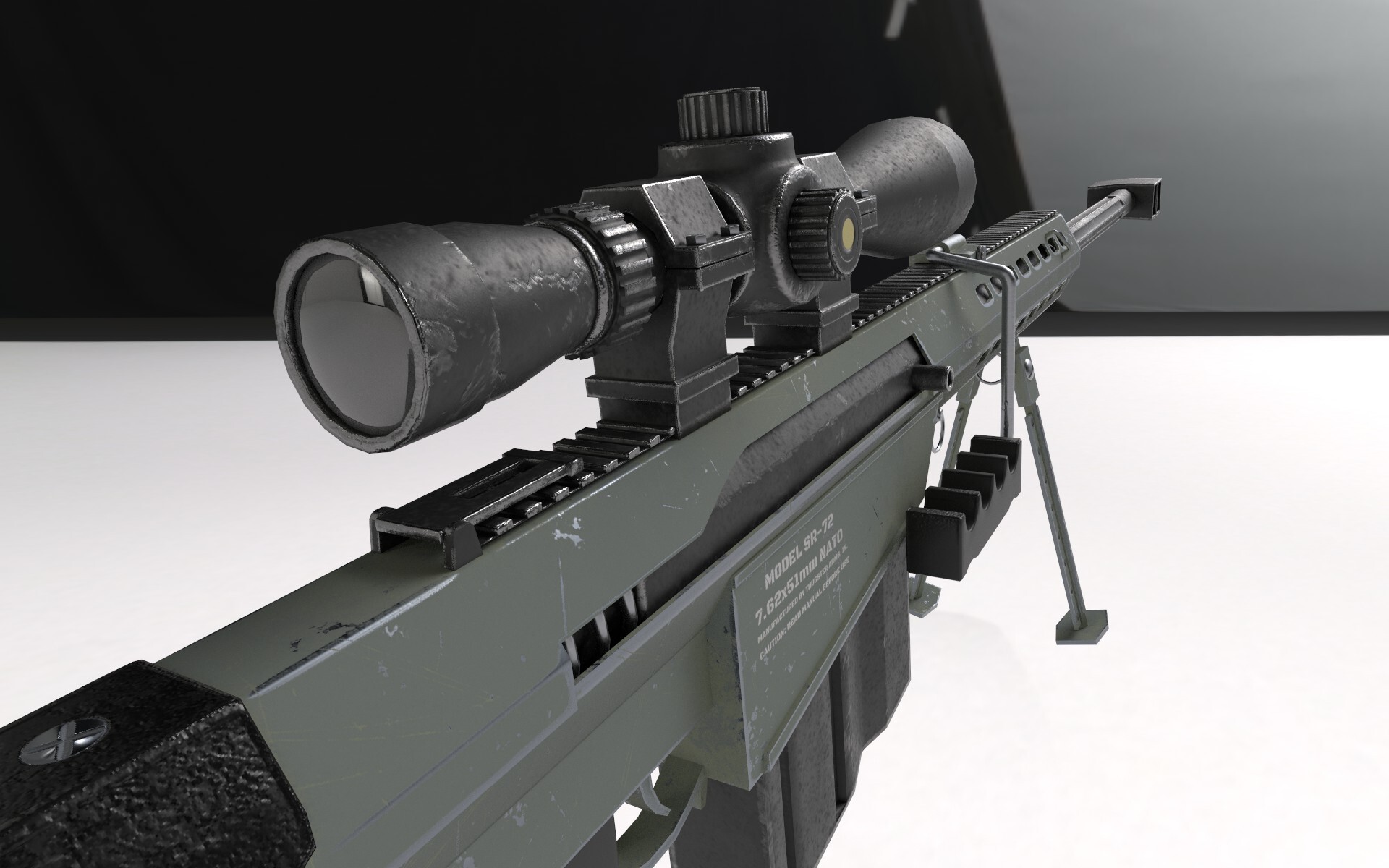 ArtStation - 3d raptor sniper model