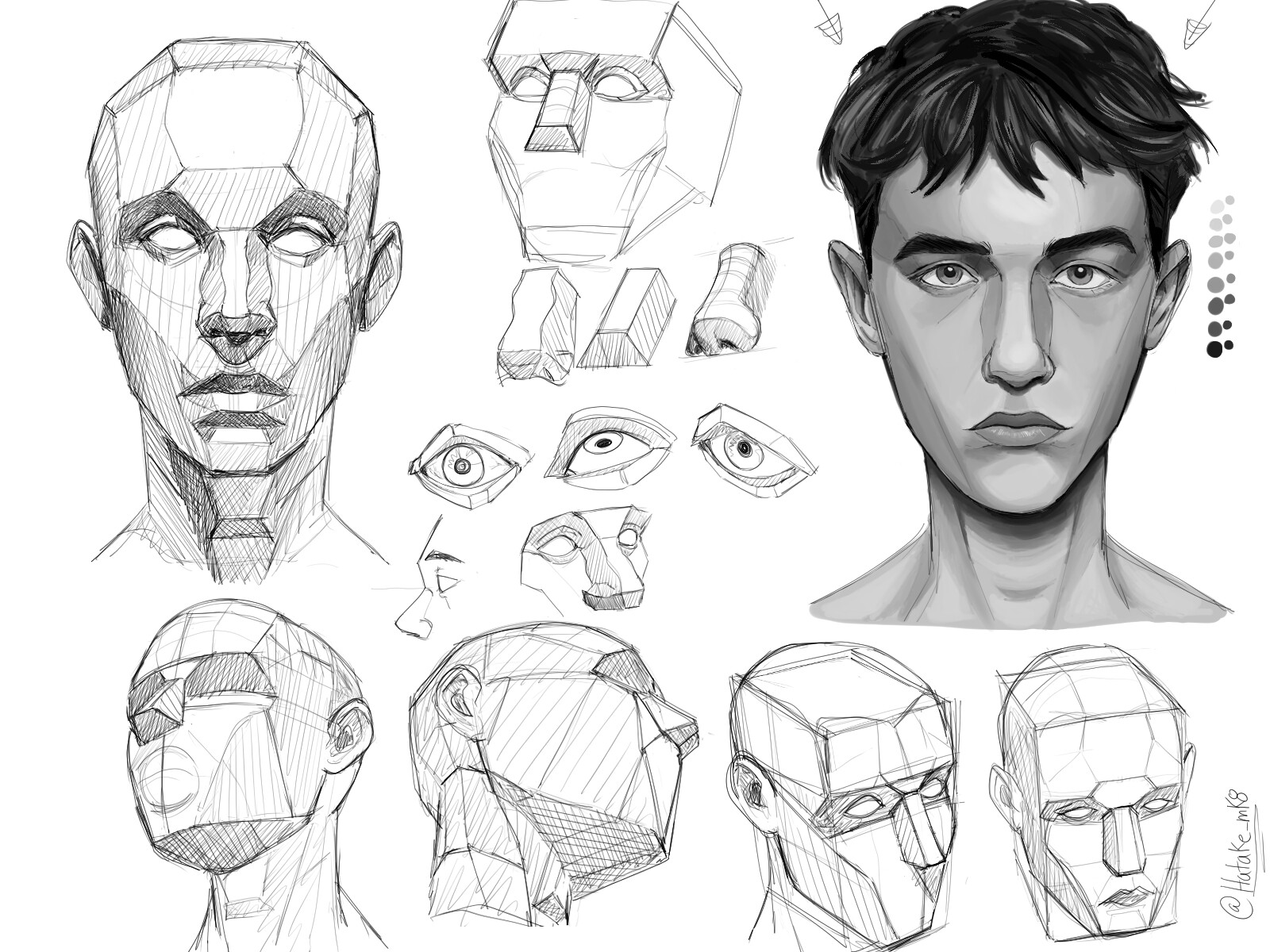 ArtStation - Faces study