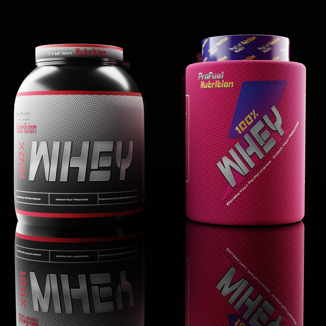 ArtStation - 3D Whey Protein Containe