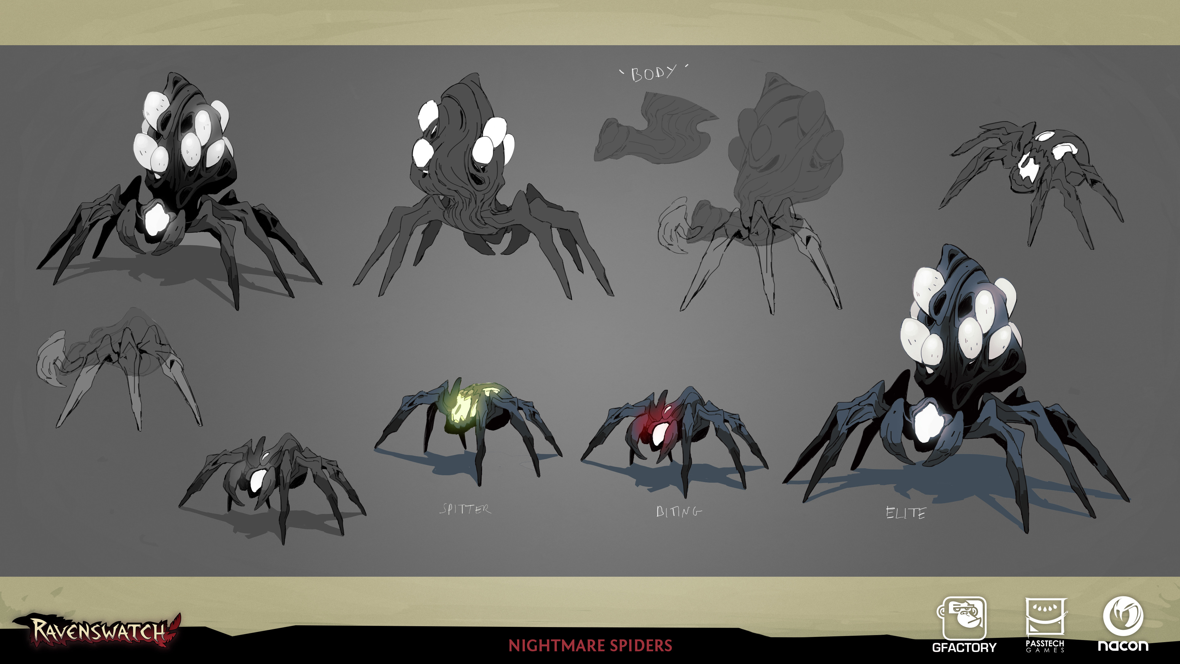 GFactory - Enemies - Nightmare Spiders