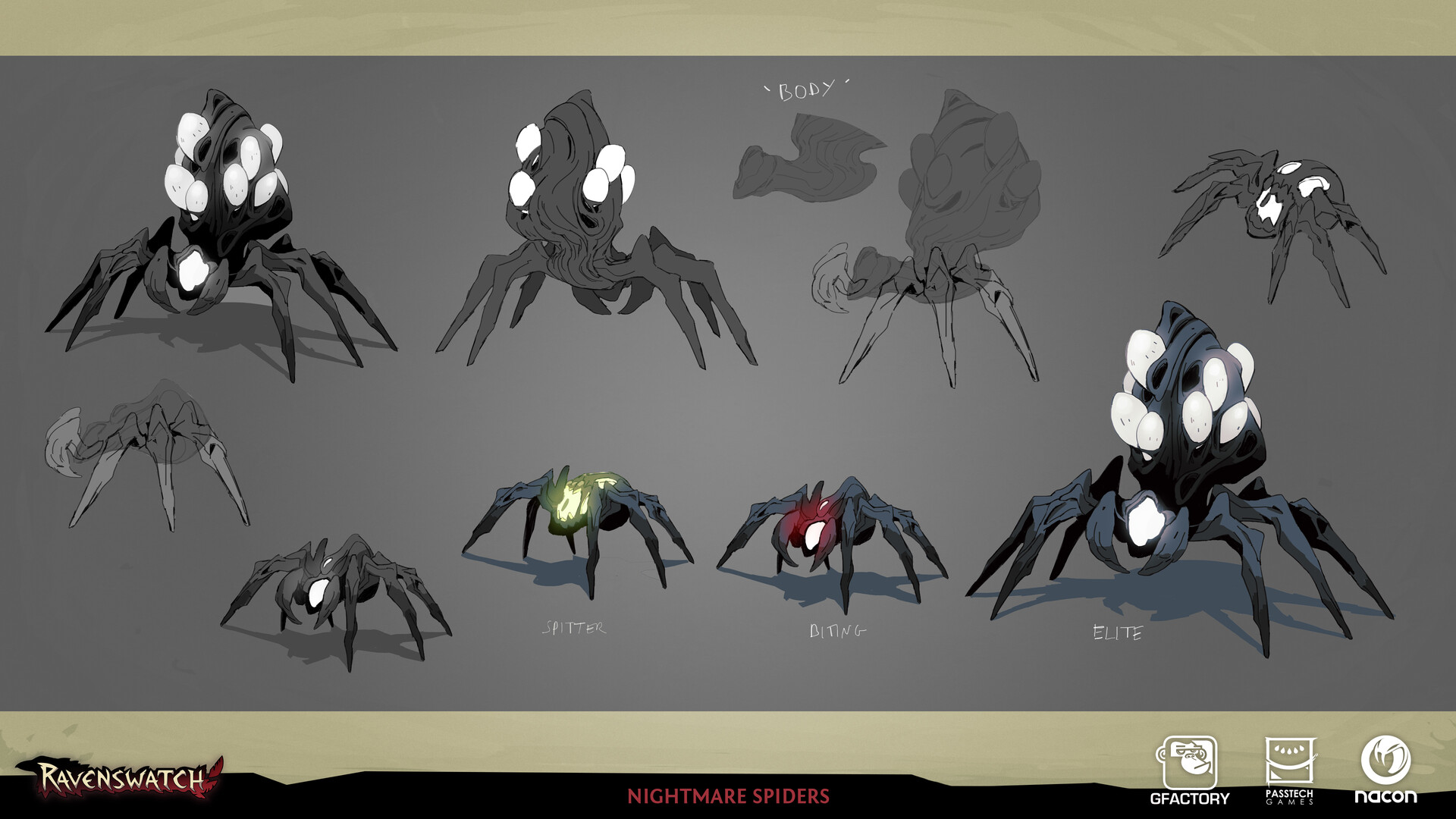 GFactory - Enemies - Nightmare Spiders