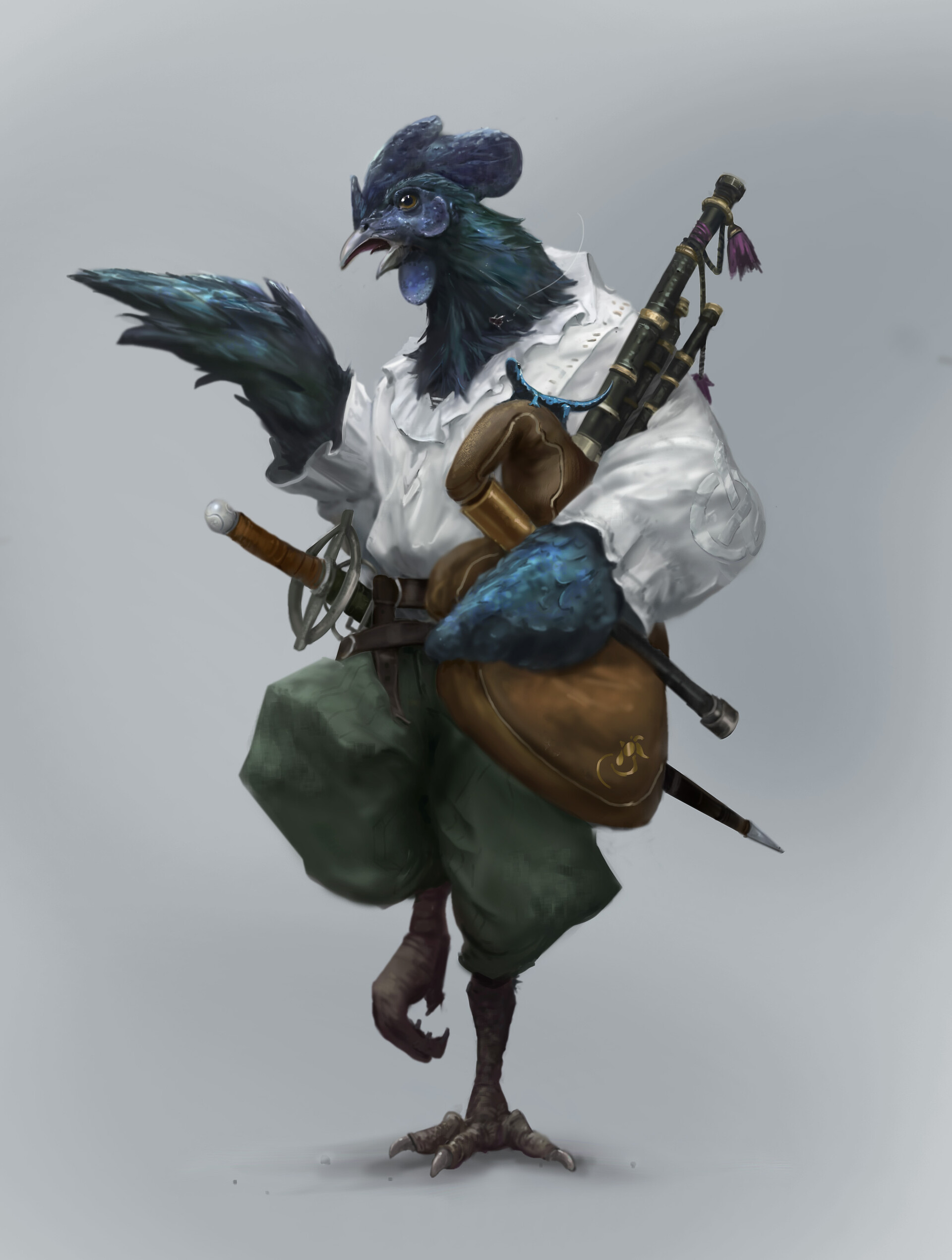 ArtStation - Bard Chicken Character design