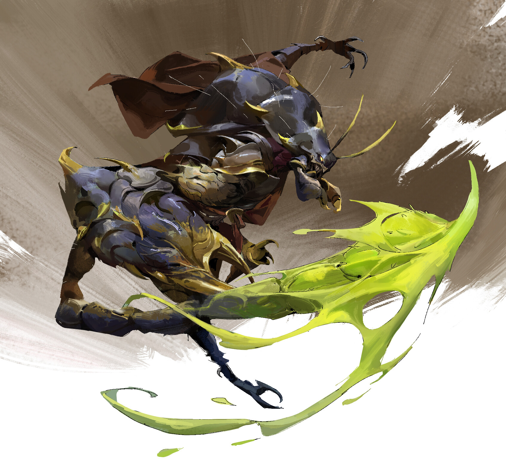 ArtStation - Fan art sketch of my favorite bosses in Black Myth: The ...