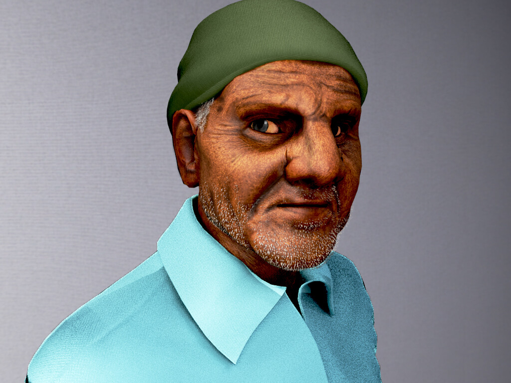 ArtStation - Elderly Head