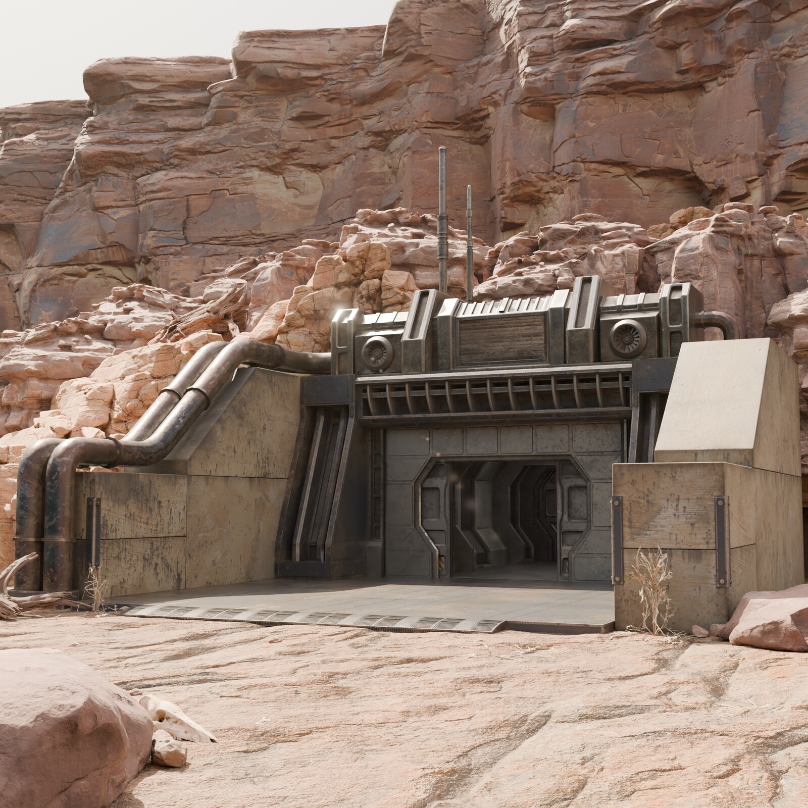 James Tucker - Sci-fi Bunker Entrance