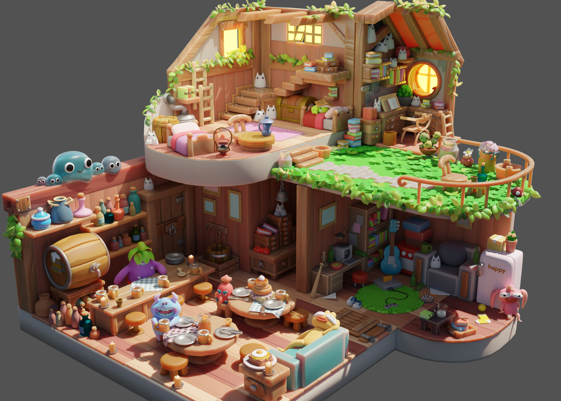 ArtStation - Alien rooms