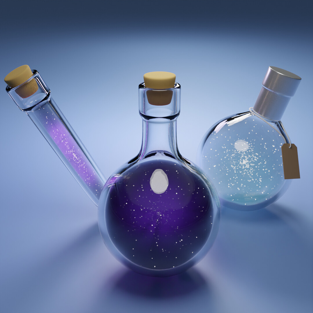 ArtStation - potion bottle