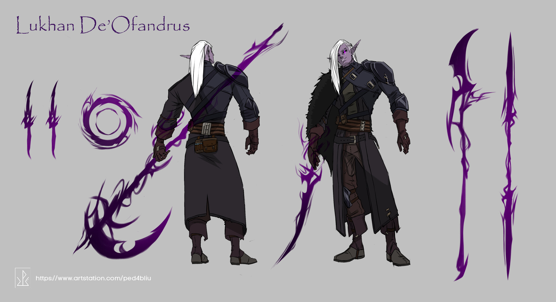 ArtStation - Lukhan De'Ofandrus - Original Concept Character Design - RPG
