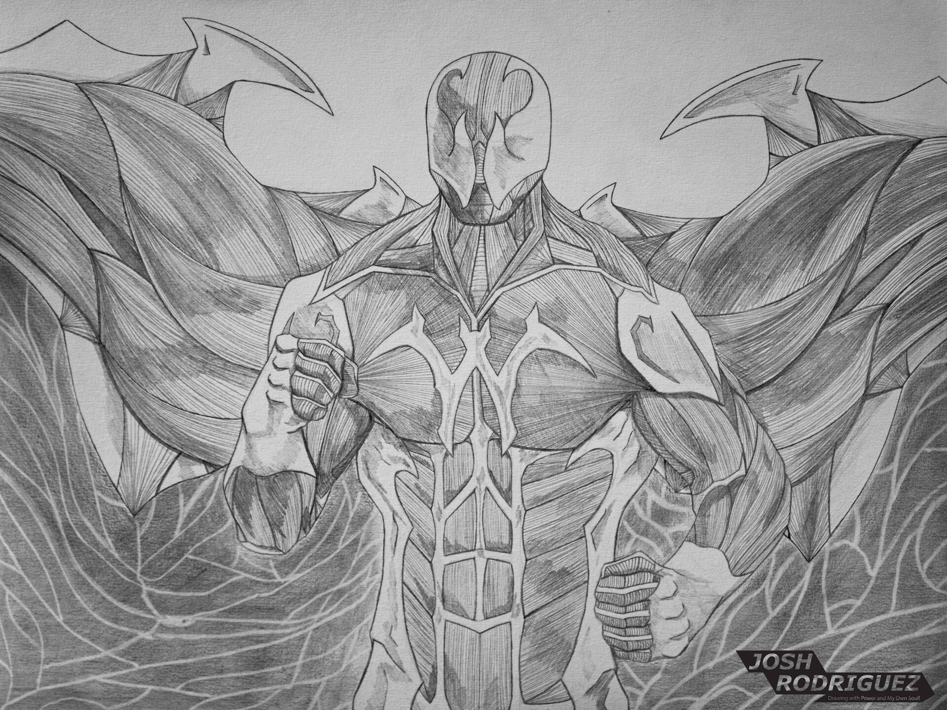 Joshua Rodriguez - Wrath (Hyper Photo realism Gouache Painting)