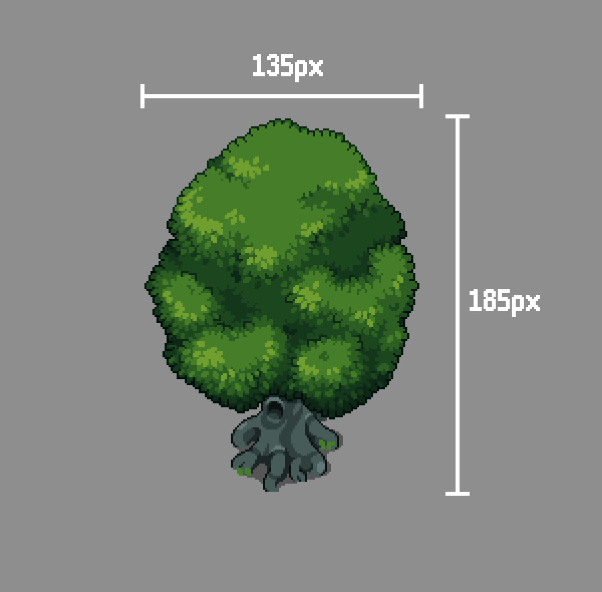 ArtStation - Pixel Art Tree