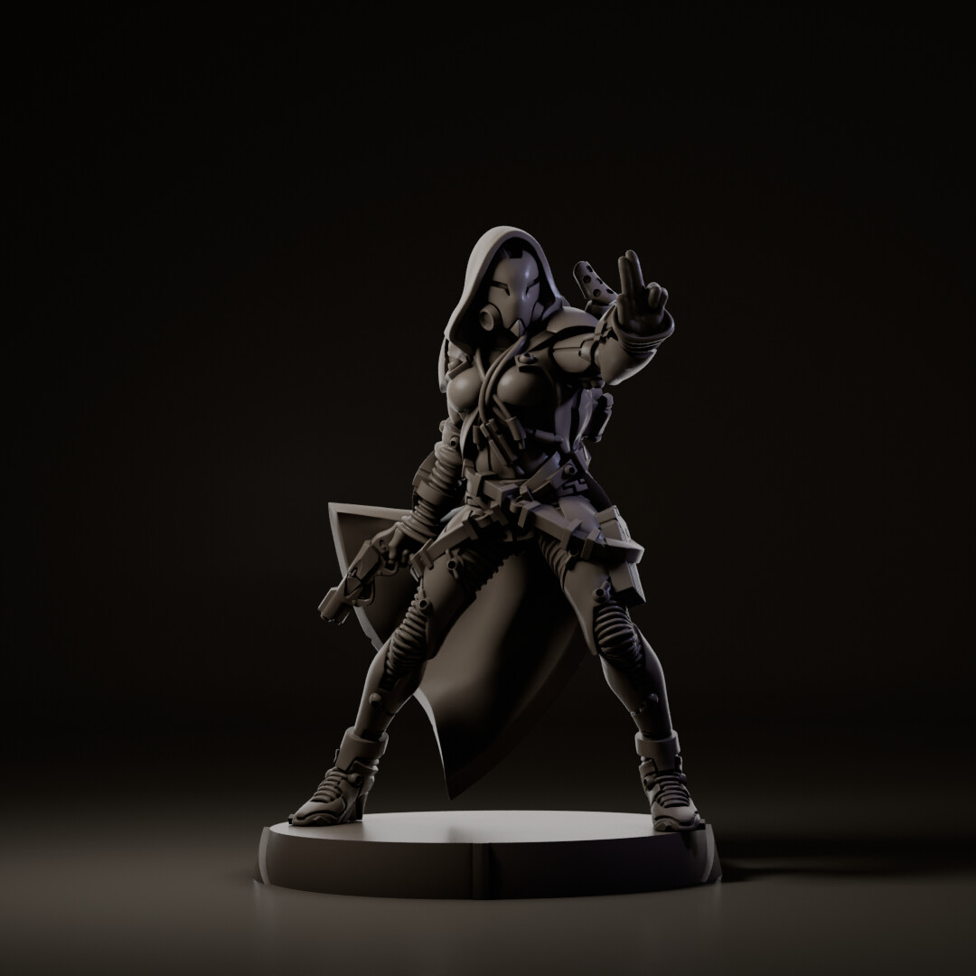 ArtStation - Reverend Custodiers Hacker - Nomad Army from Infinity The Game