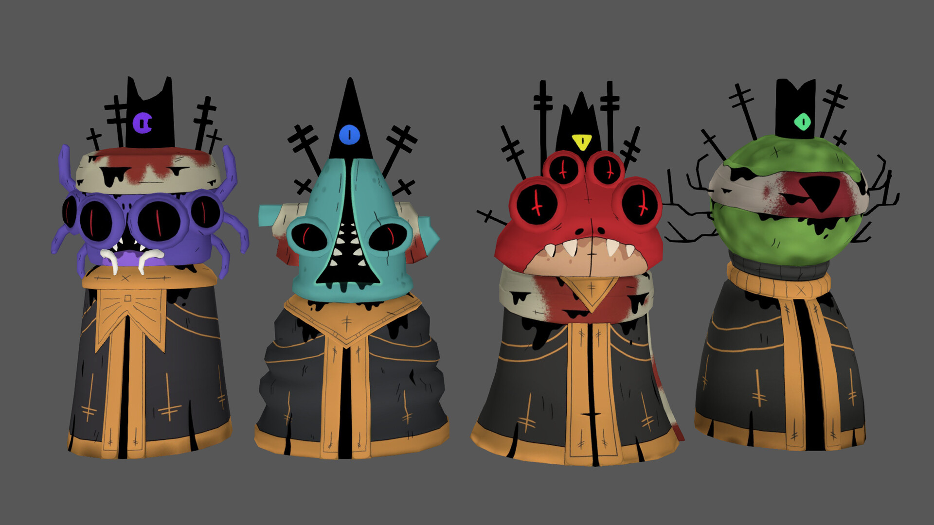 ArtStation - Cult of the Lamb - Bishops