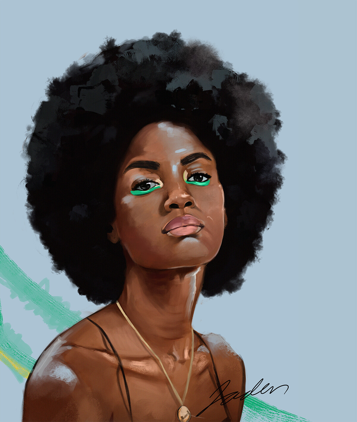 ArtStation - Afro Blue