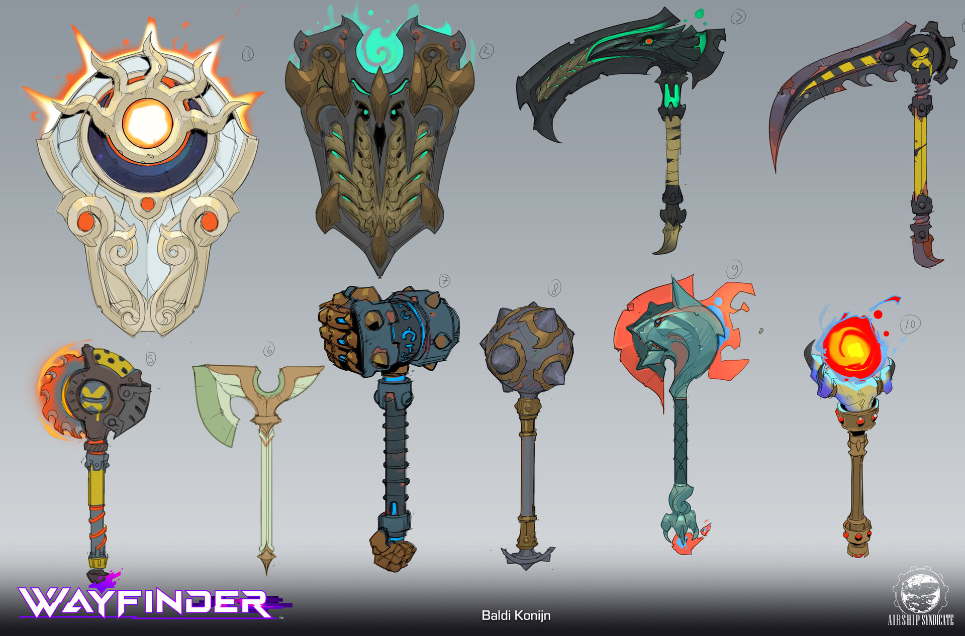 Wayfinder Weapon Concepts-花瓣网