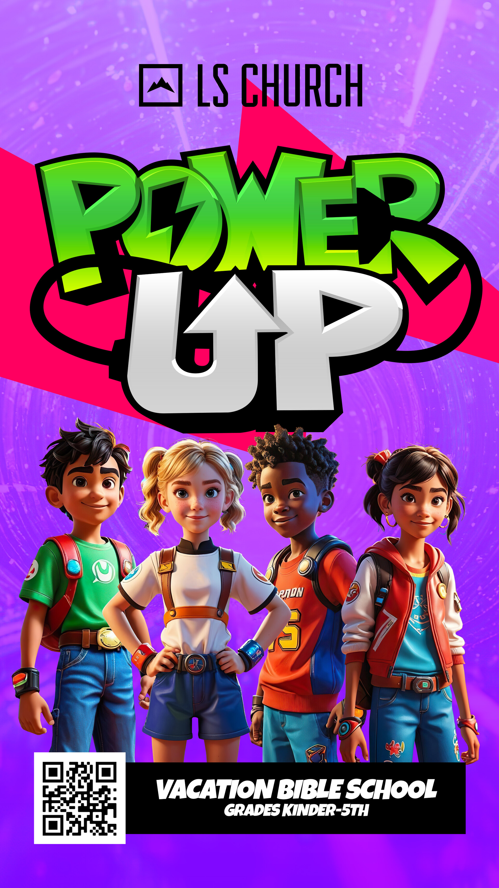 James Pitkin - Power Up VBS - Event Art (Design & Print)