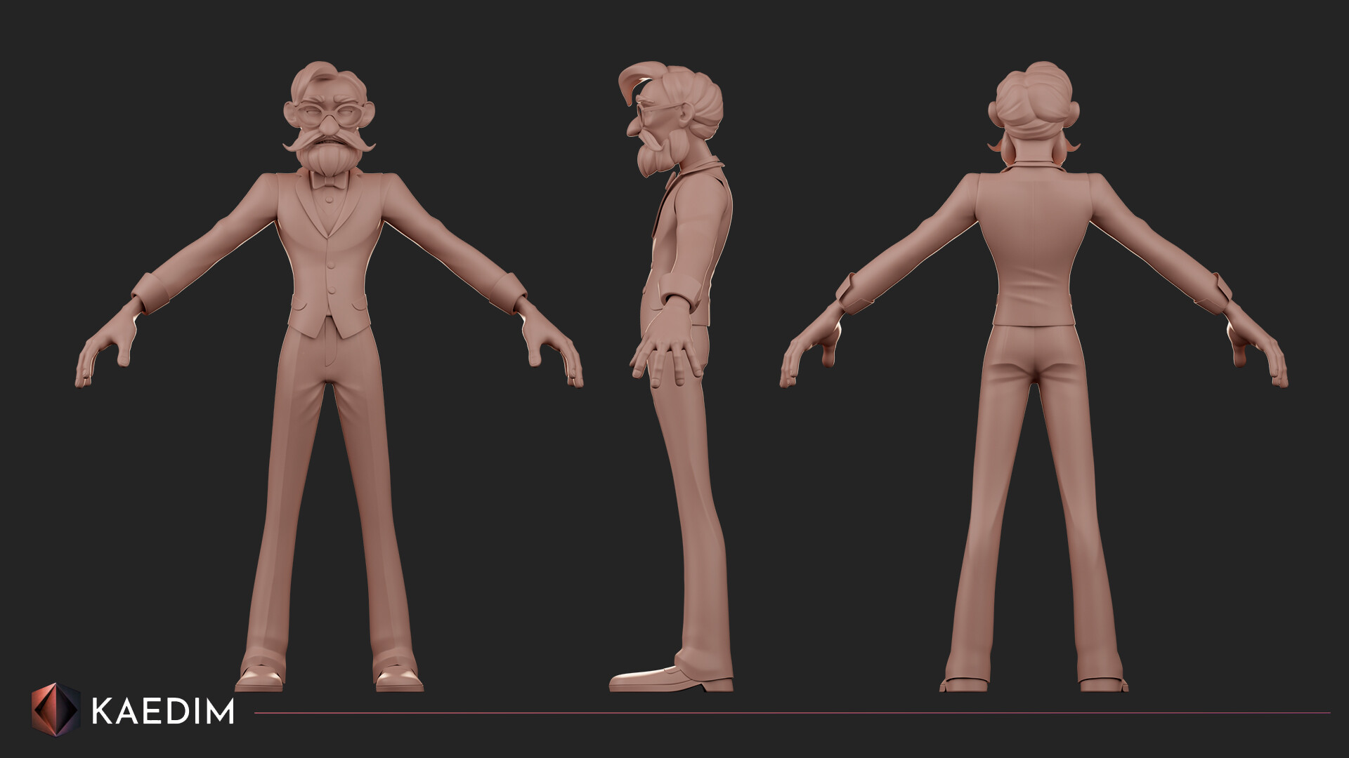 Kaedim - Old Man | 3D Stylised Game Character | Kaedim