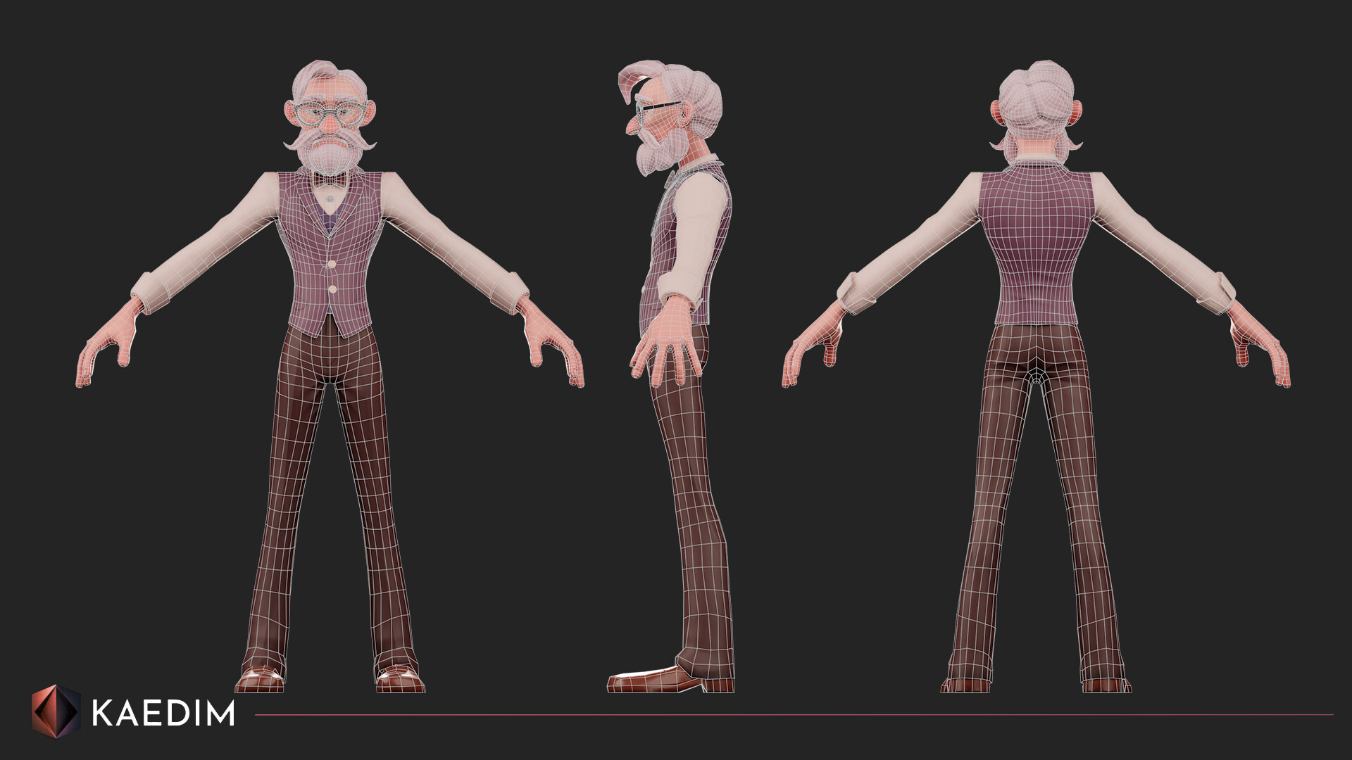 Kaedim - Old Man | 3D Stylised Game Character | Kaedim