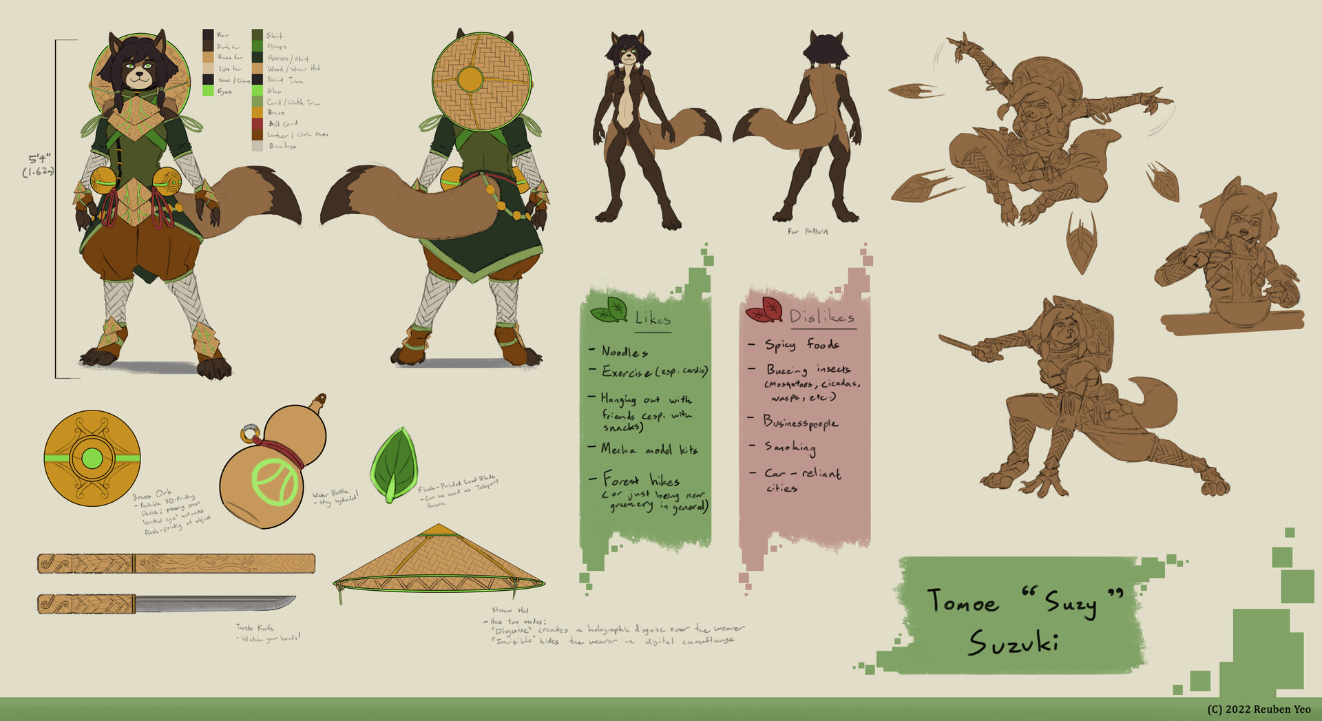 Reuben Yeo - Tanuki Character Design