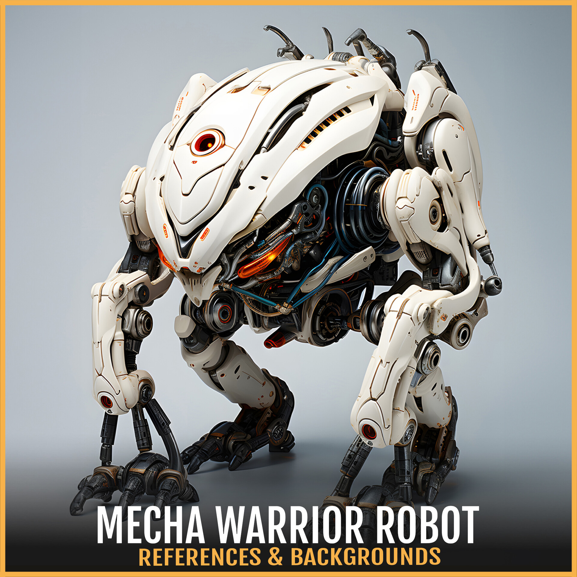 ArtStation - 303 Mecha Warrior Robot