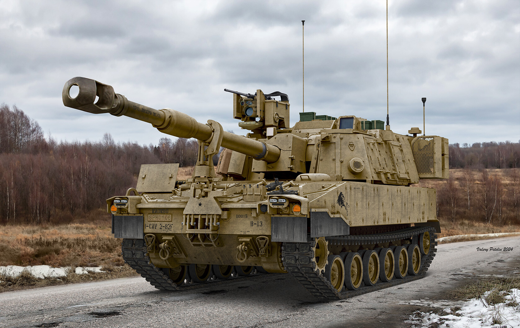 ArtStation - M109A7 (box art for RFM)