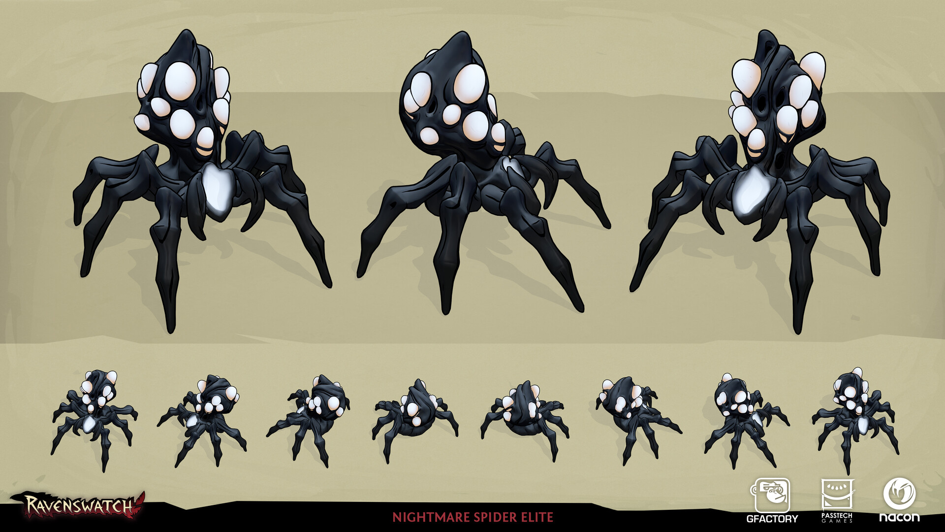 GFactory - Enemies - Nightmare Spiders