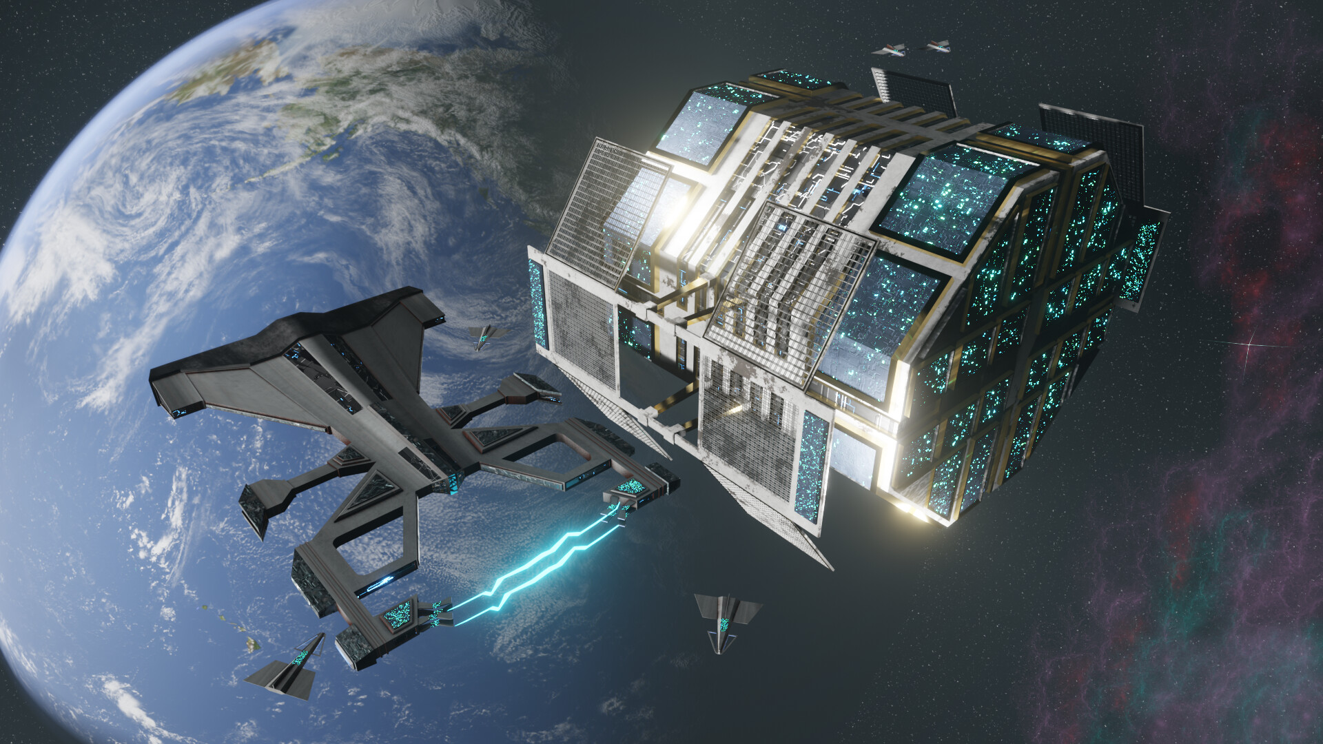 ArtStation - Earths Orbiting Data Center