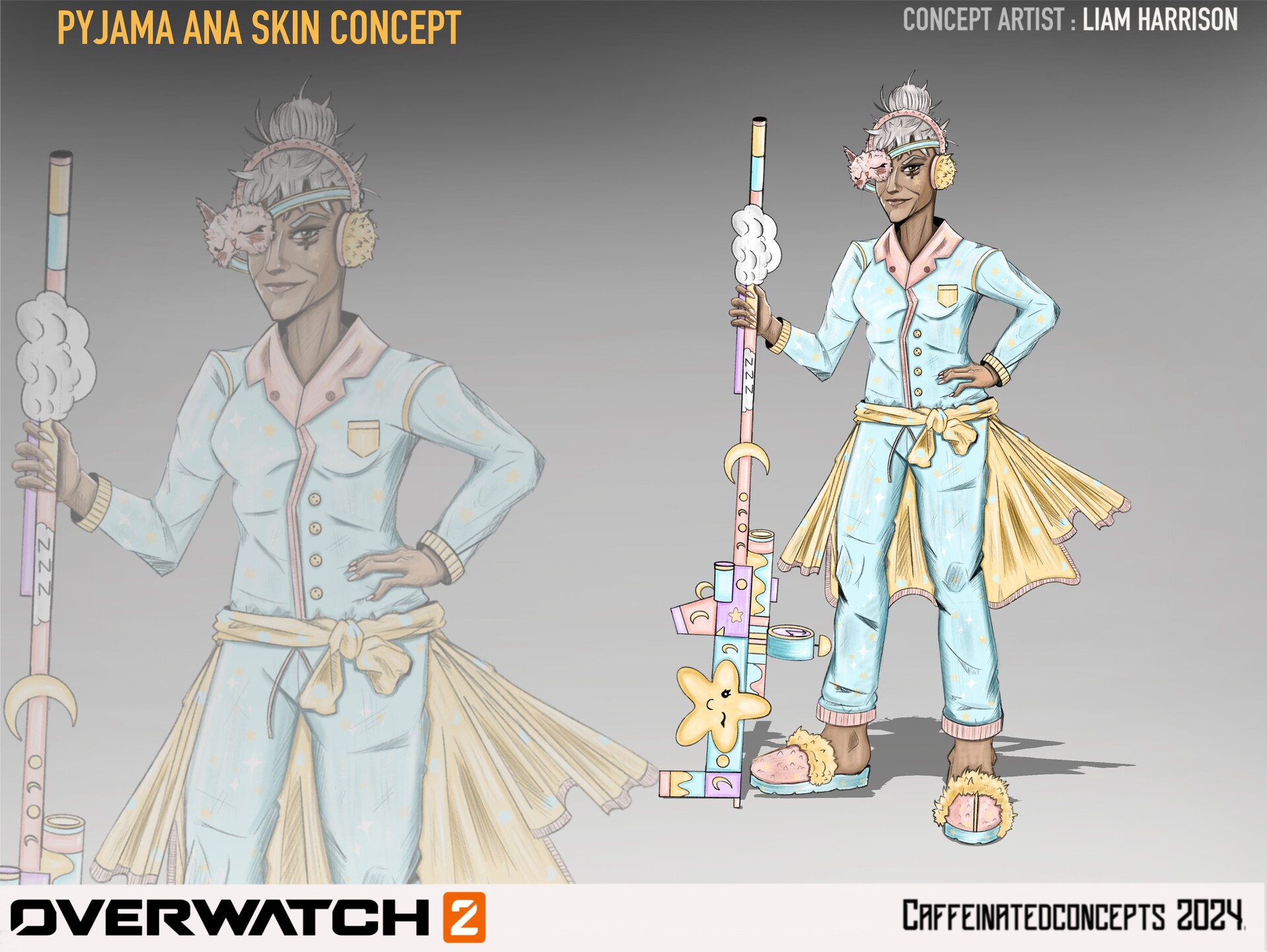 ArtStation - Pyjama Ana Skin Fan Concept