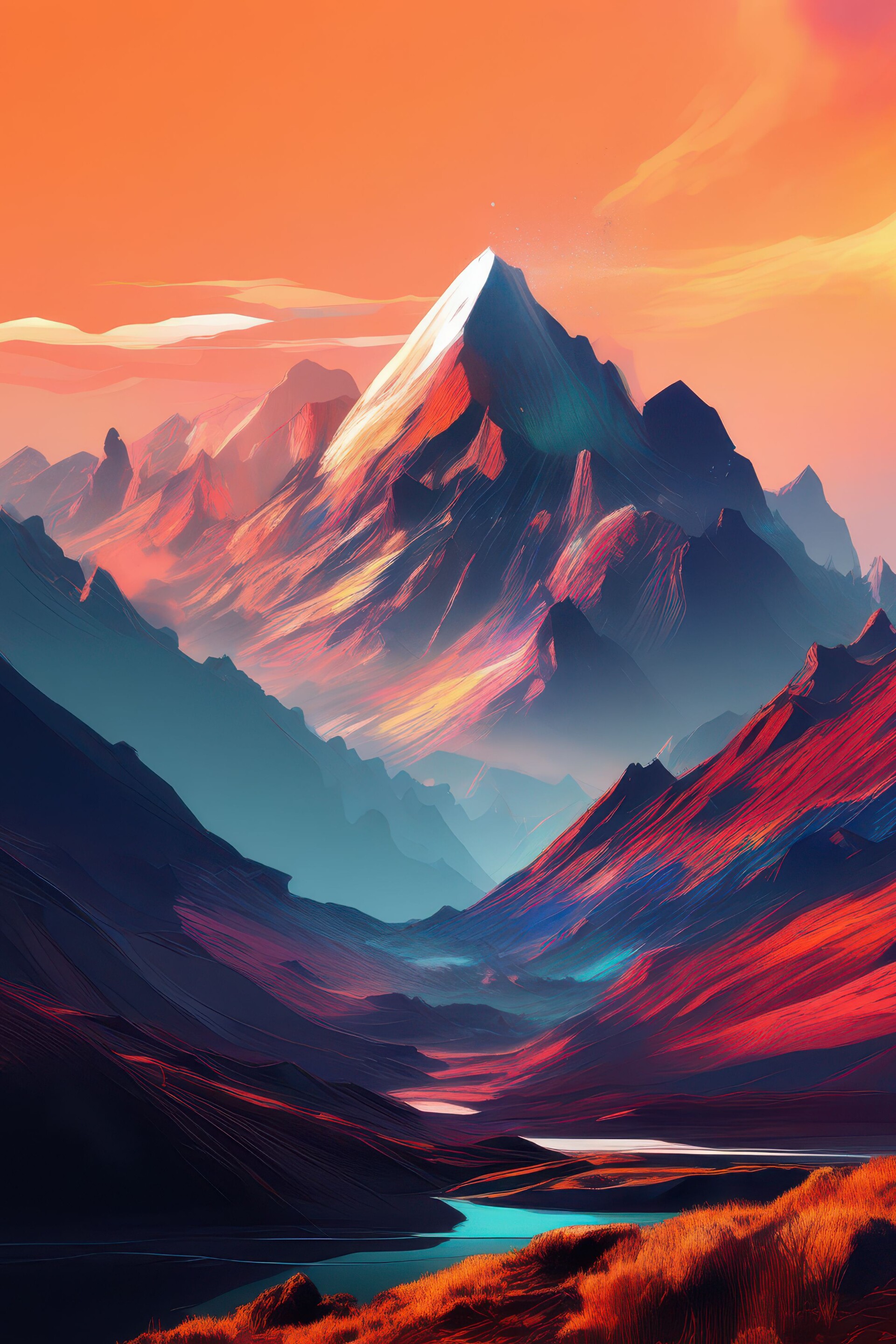 ArtStation - Beautiful Abstract Landscape