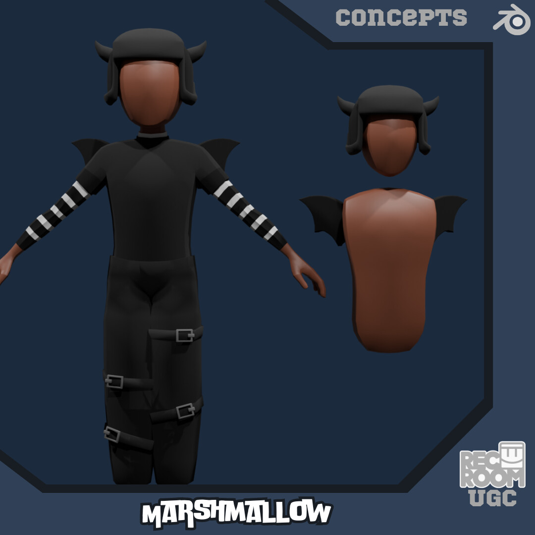 ArtStation - Gothic Bat Set | RecRoom Concept