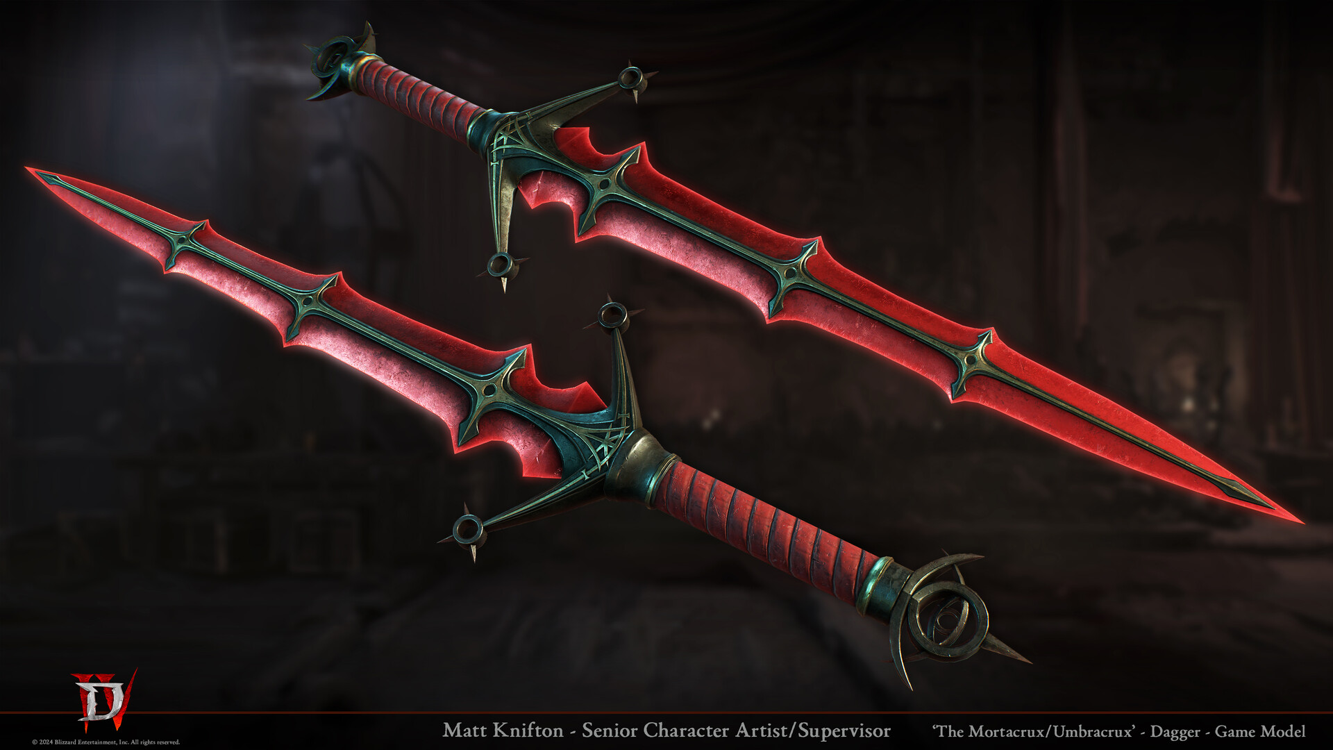 Matt Knifton - Diablo IV - The Mortacrux/Umbracrux - Dagger