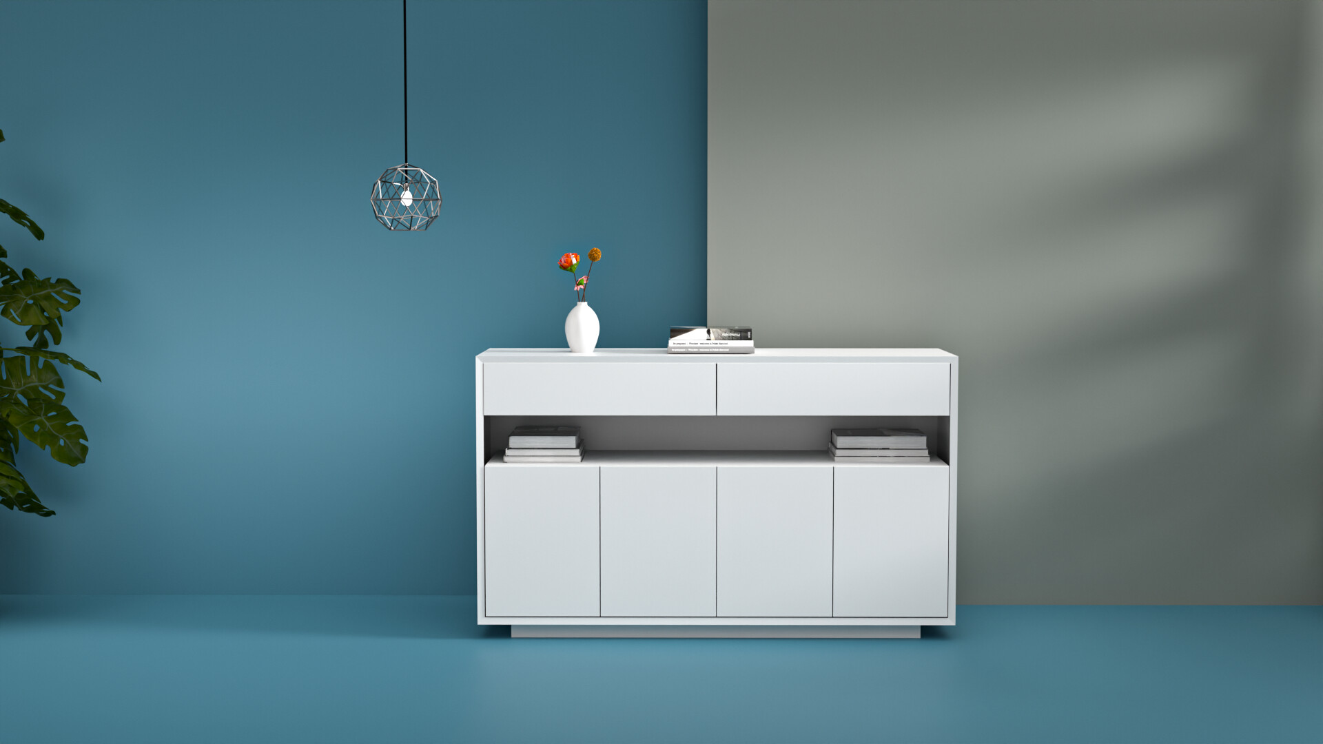 ArtStation - Small cabinet 3D interior model and render architectural ...