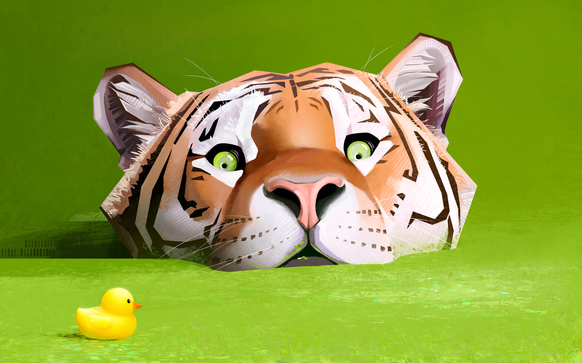 ArtStation - Tiger and Rubber Duck