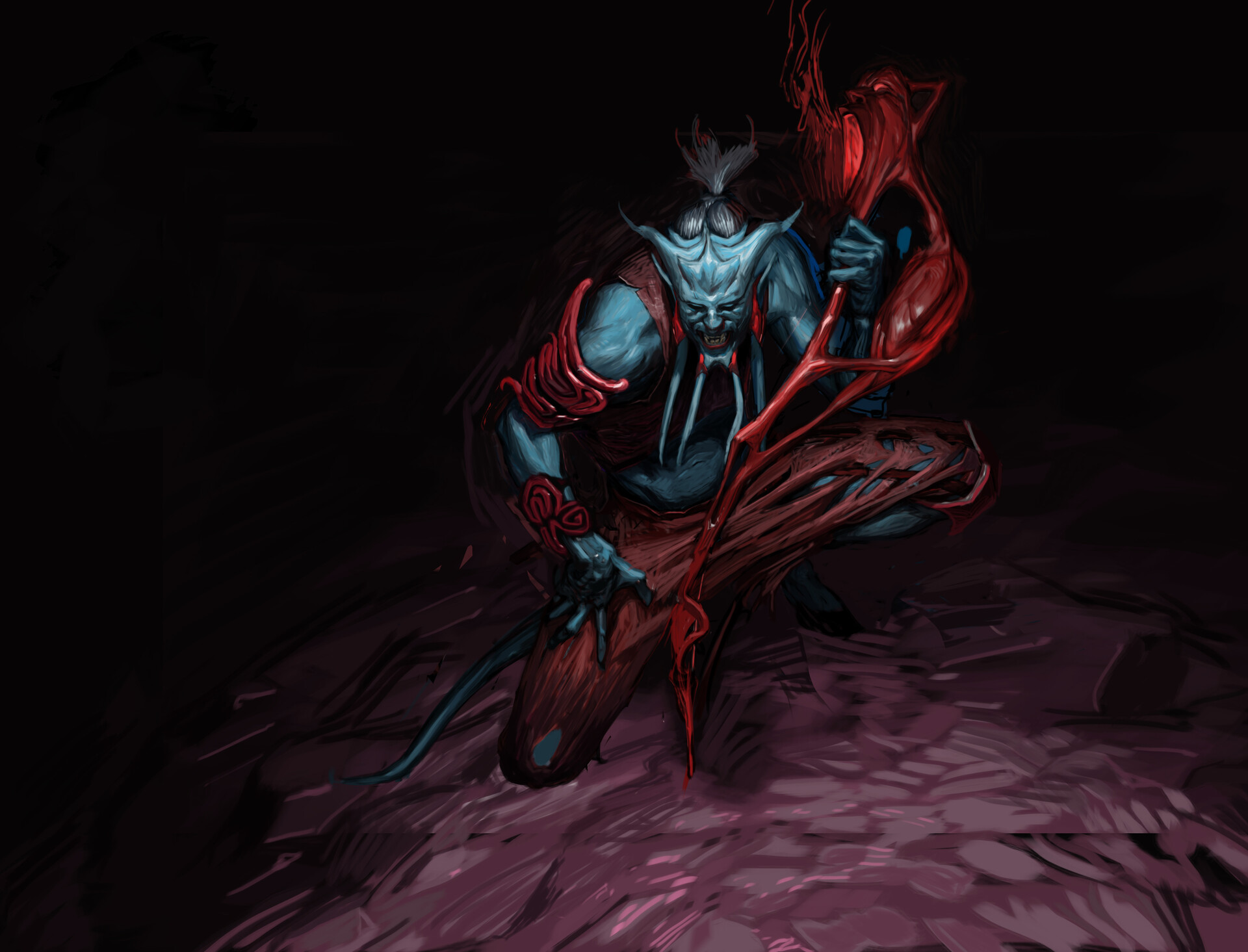 ArtStation - [WIP] 'Blood Pact Draenei'