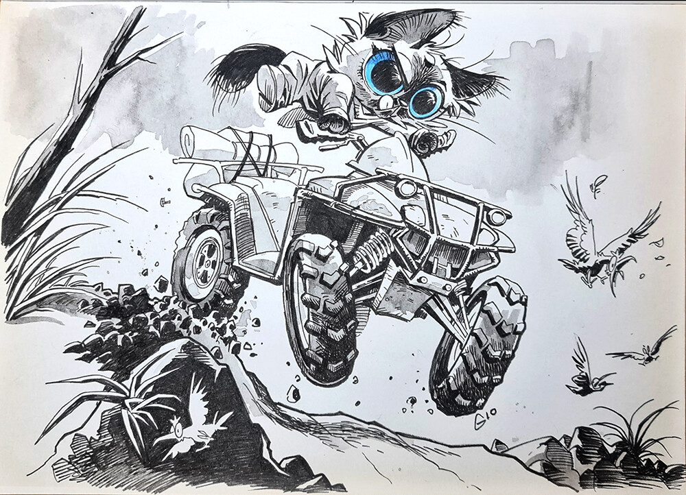 ArtStation - inktober 2024 day 18: Drive!