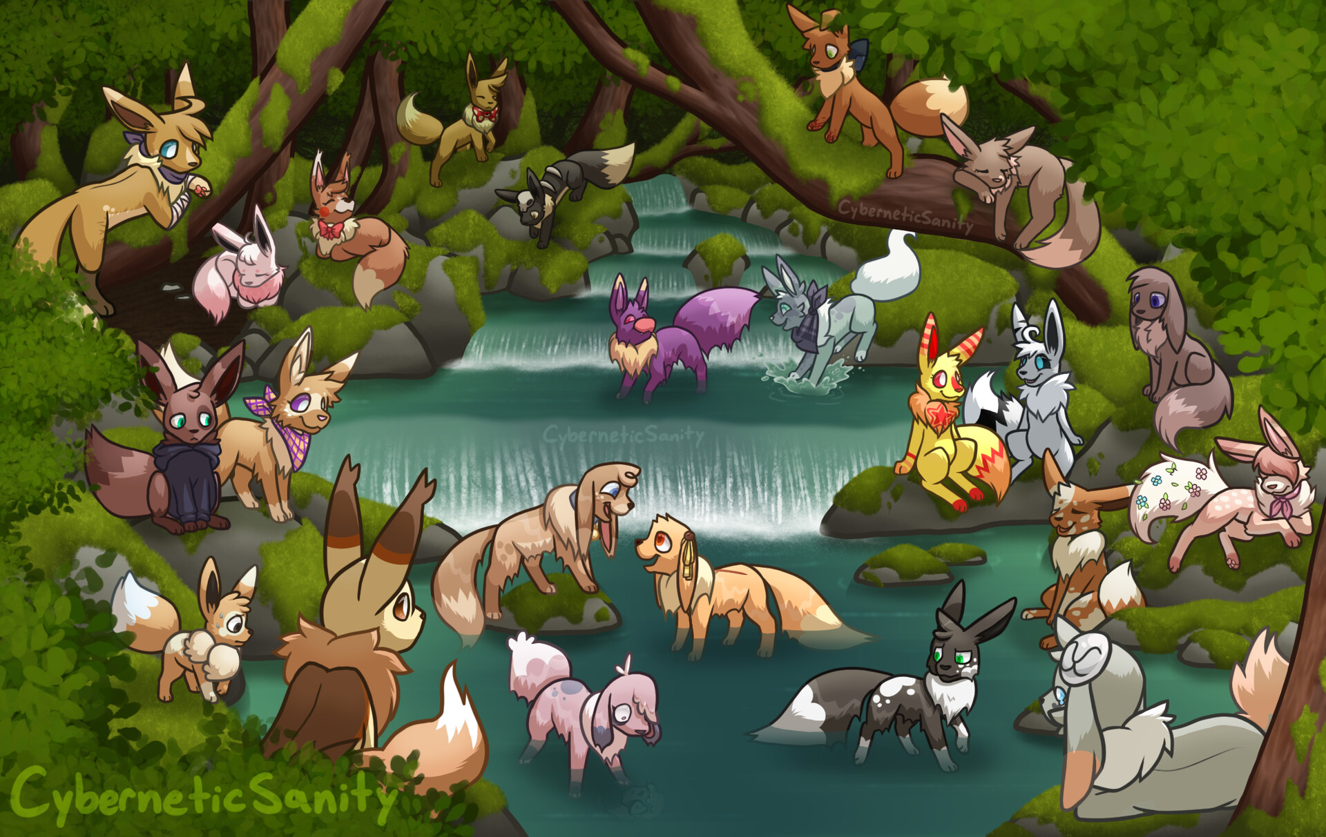 ArtStation - Eevee Forest