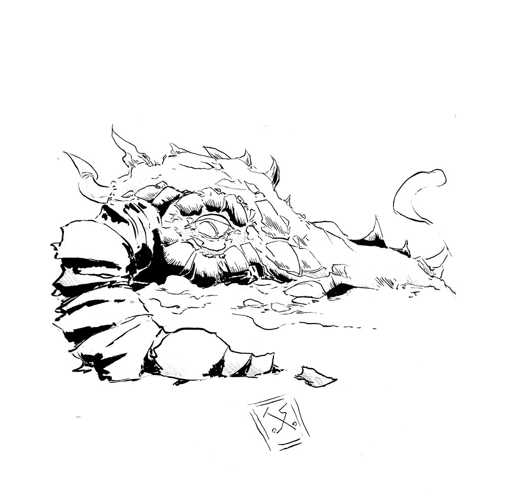 ArtStation - Inktober 2024 day nineteen - Ridge