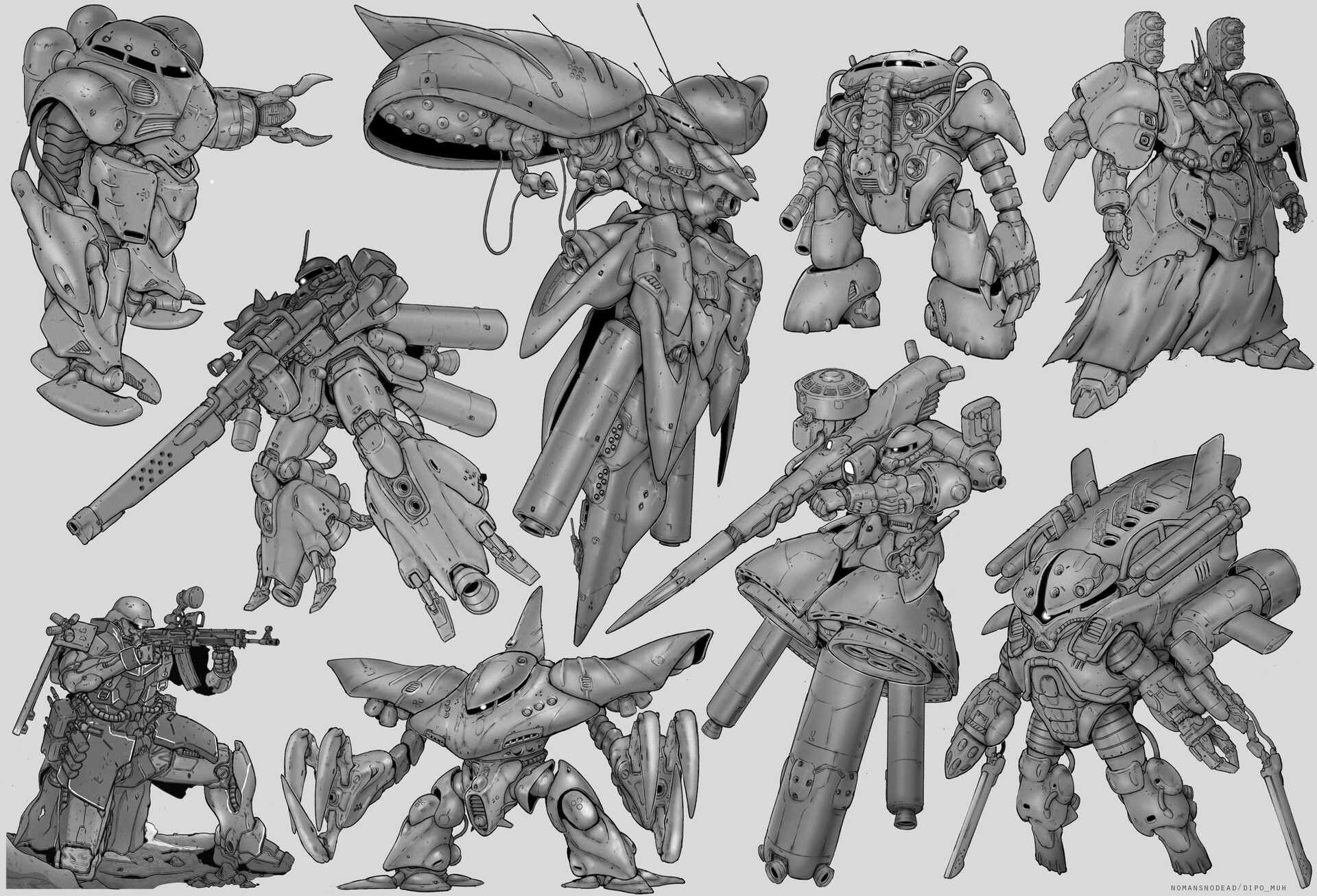 ArtStation - Mobile Suits