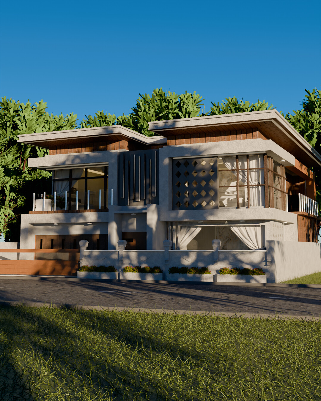 ArtStation - Modern House 15m x 20m