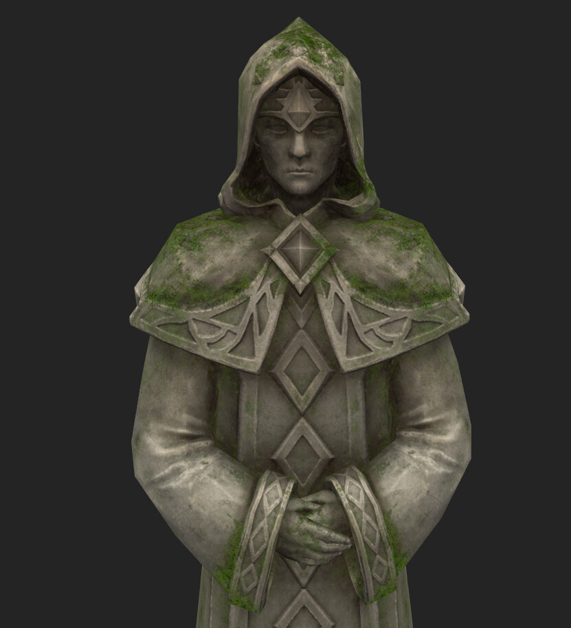 ArtStation - Stone Statue_ (just base color)