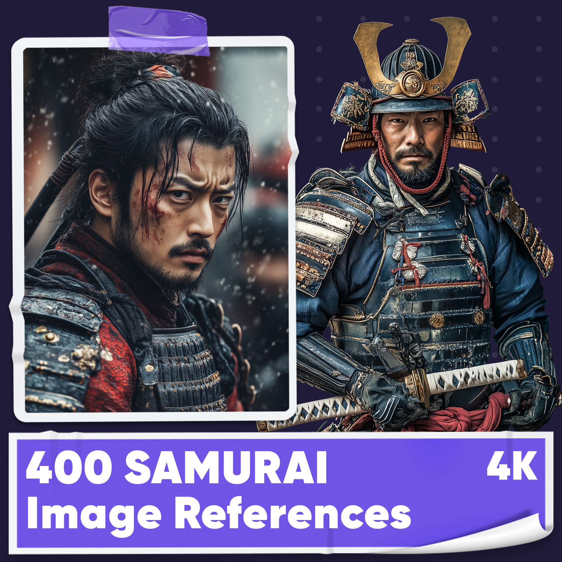 ArtStation - 400 Samurai Image References - Vol 01