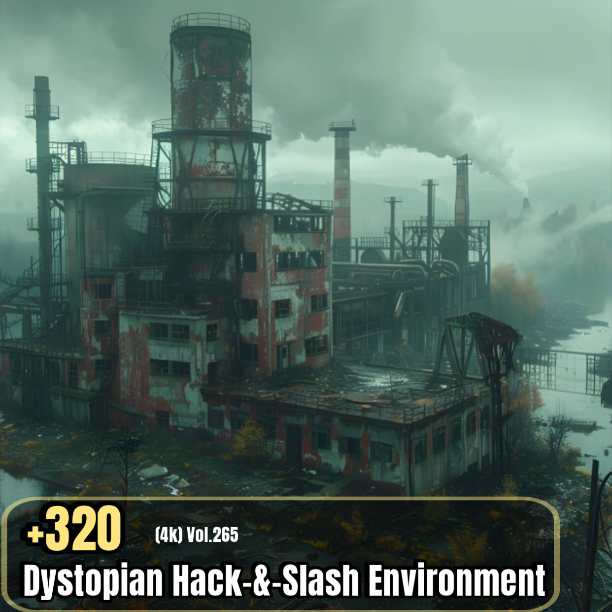 ArtStation - +320 Dystopian Hack-&-Slash Environment Concept (4k)